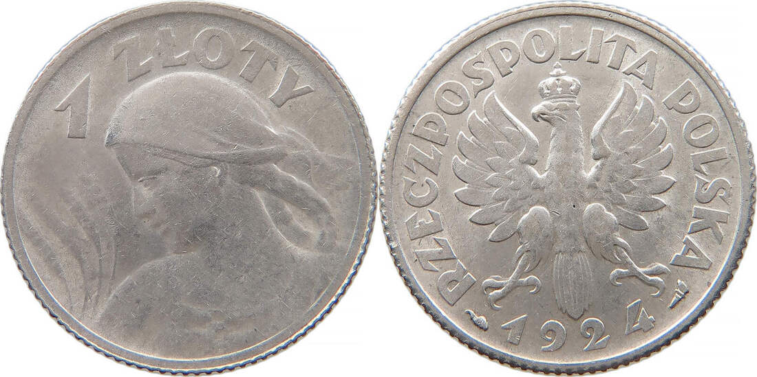 POLAND ZLOTY 1924 PARIS VZ | MA-Shops