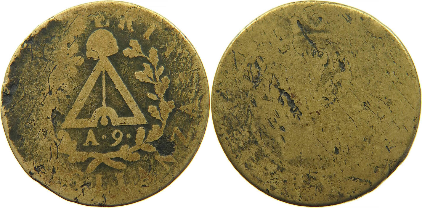 ITALY STATES SUBALPINE REPUBLIC 2 SOLDI AN 9 S/SGE | MA-Shops