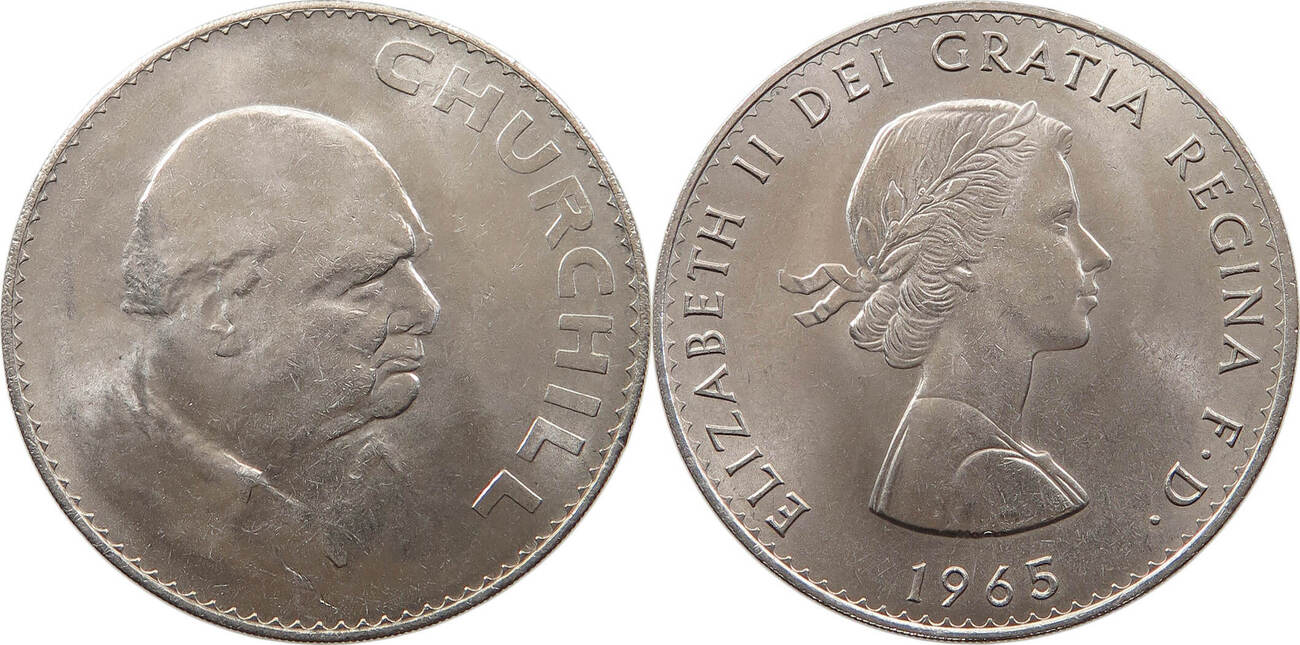 GREAT BRITAIN CROWN 1965 Elizabeth II. (1952-2022) CHURCHILL VZ | MA-Shops
