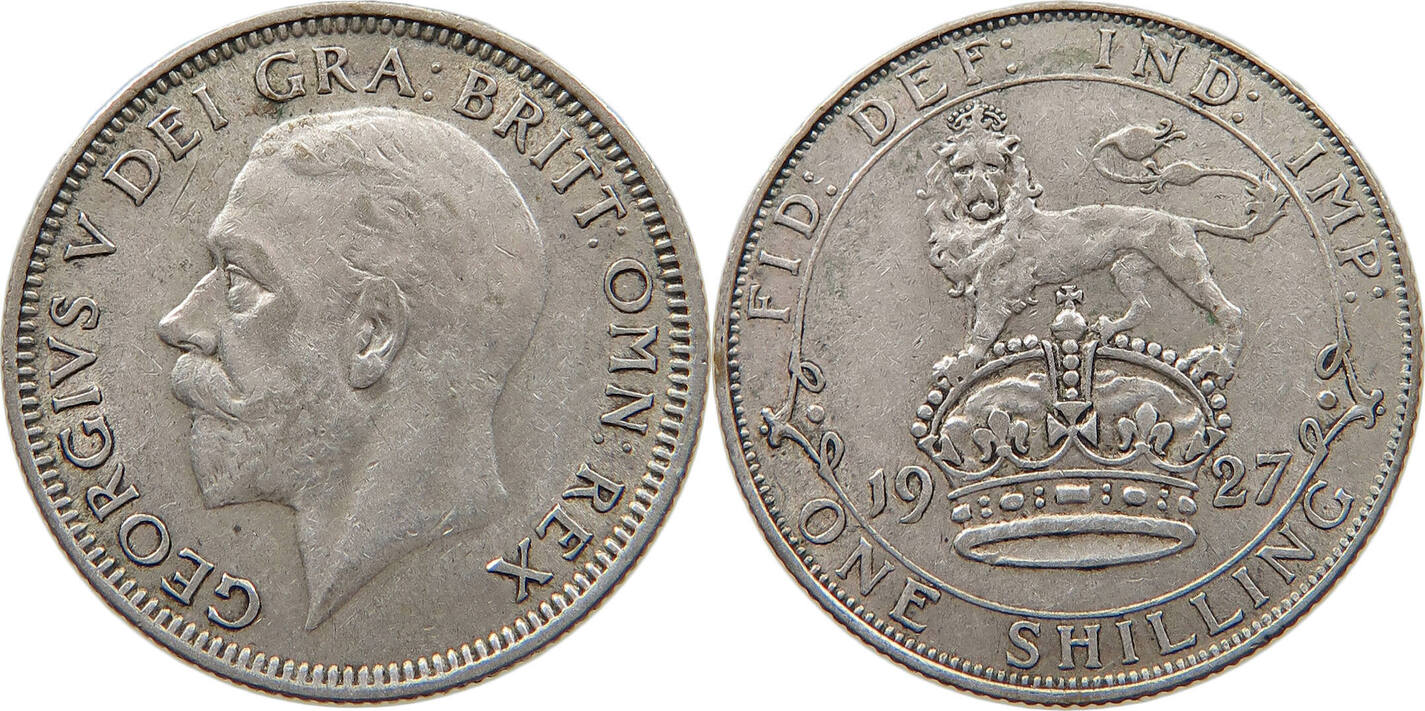 GREAT BRITAIN SHILLING 1927 George V. (1910-1936) SS | MA-Shops
