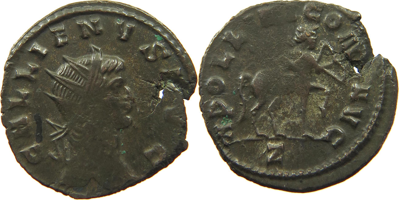 Rome Antoninian Gallienus, 253-268 APOLLINI CONS AVG s-ss | MA-Shops