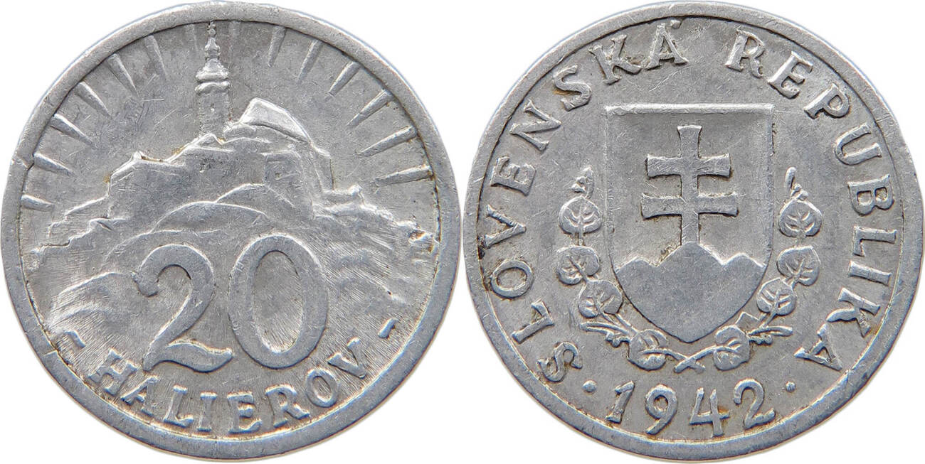 SLOVAKIA 20 HALIEROV 1942 SS | MA-Shops