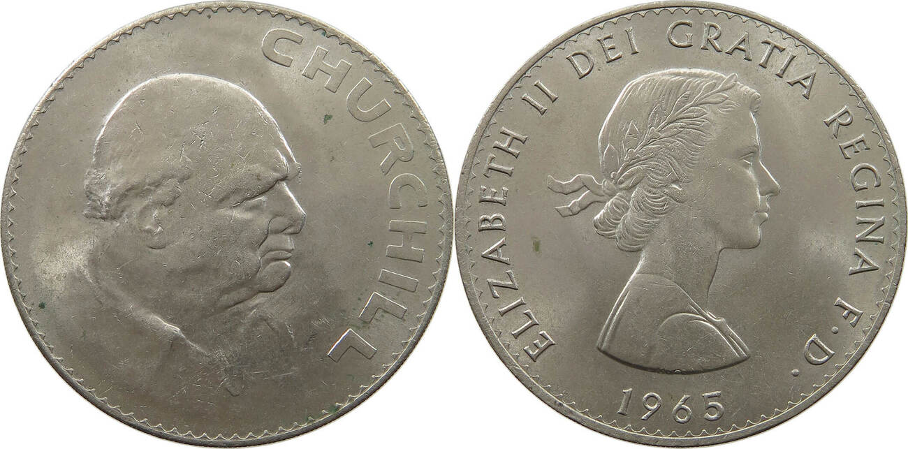 GREAT BRITAIN CROWN 1965 ELIZABETH II. (1952-2022) CHURCHILL VZ | MA-Shops