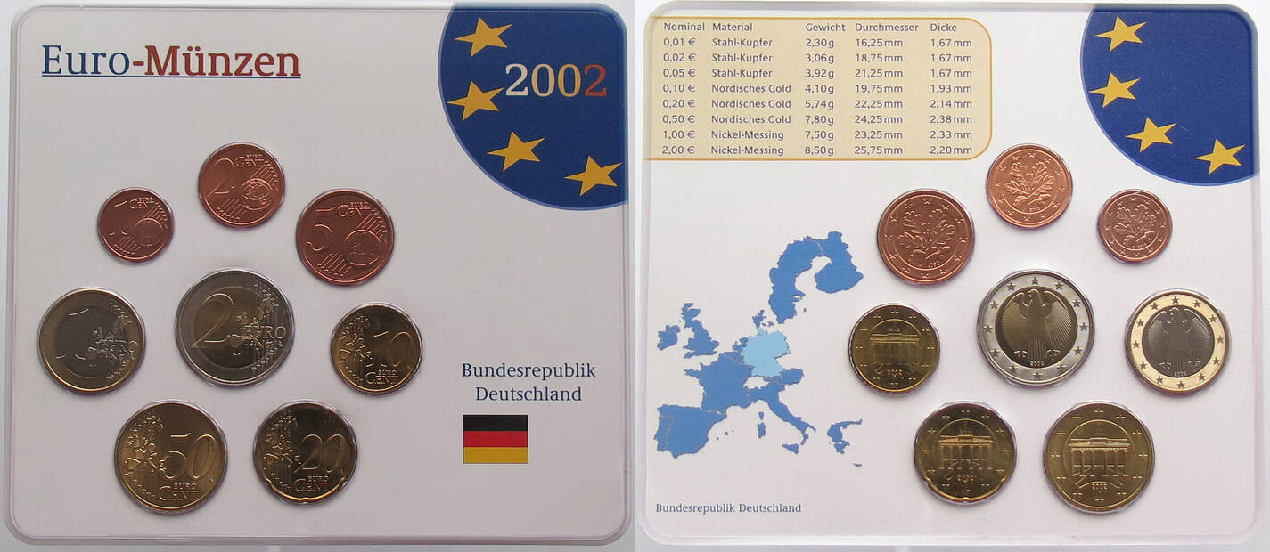 BRD KMS EURO 2002 D UNC | MA-Shops