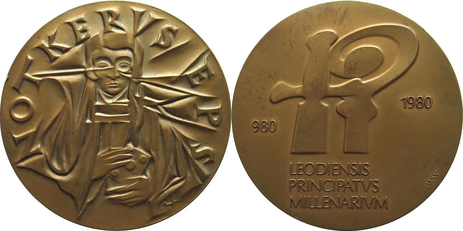 BELGIUM MEDAL 1980 BAUDOUIN I. (1951-1993) Leodiensis Principus ...