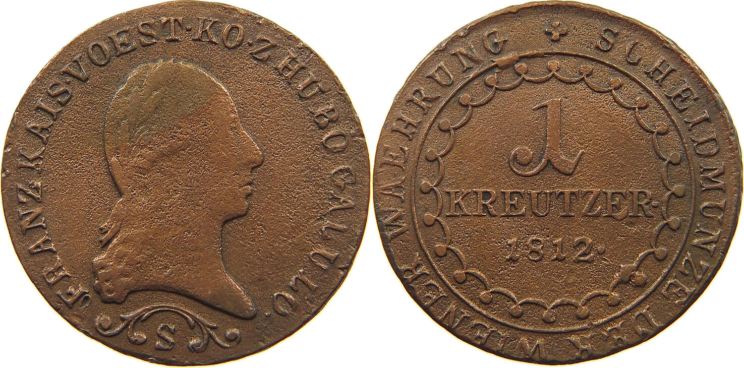 HAUS HABSBURG KREUZER 1812 S FRANZ II. 1792-1835 SS- | MA-Shops