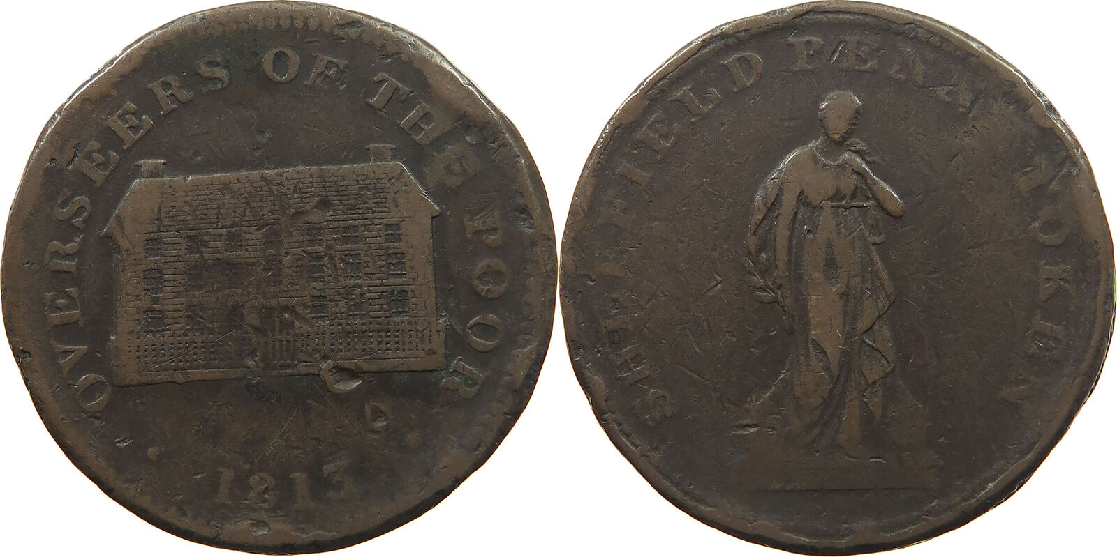 GREAT BRITAIN PENNY 1813 SHEFIELD S | MA-Shops