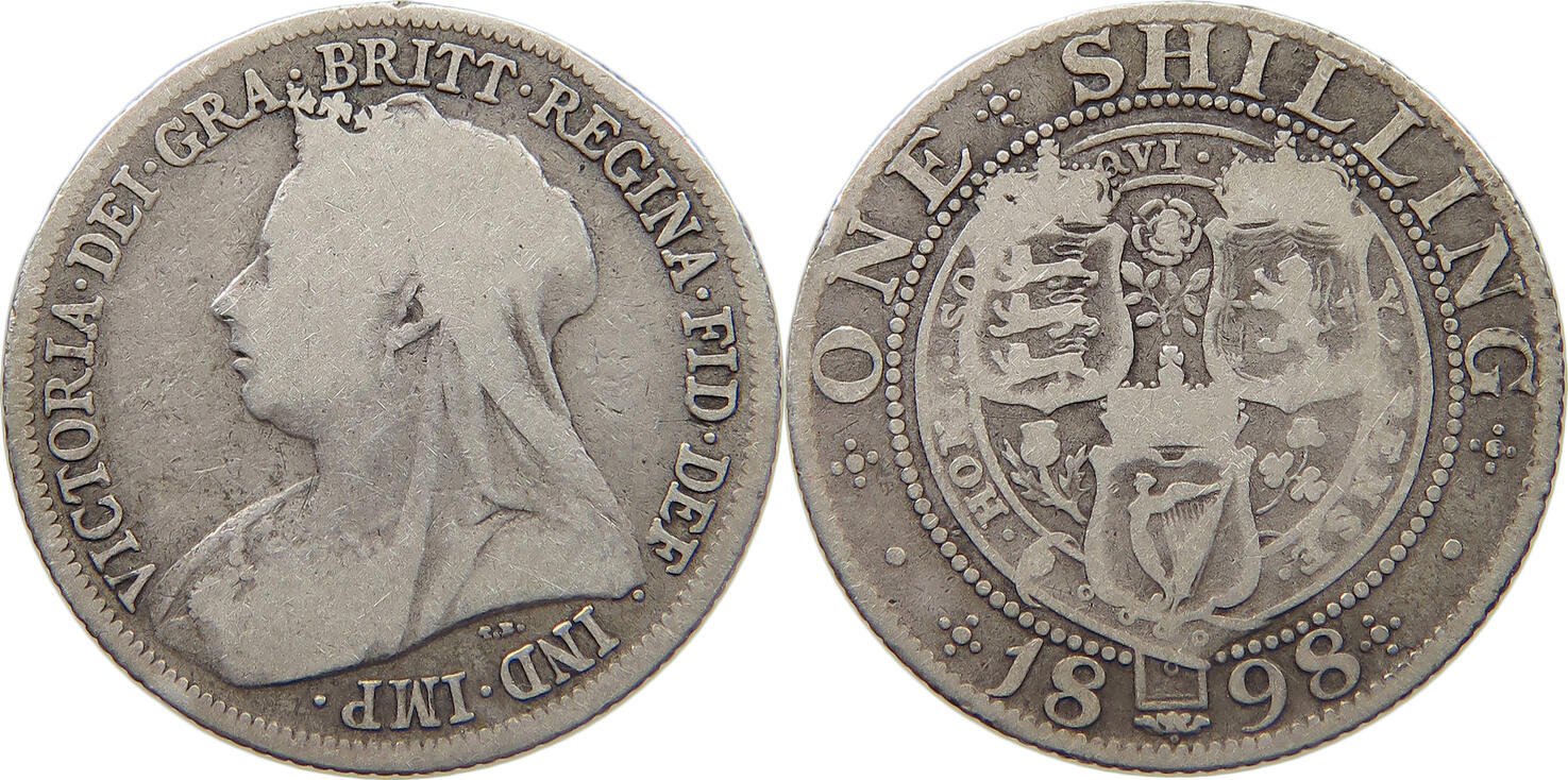 GREAT BRITAIN SHILLING 1898 Victoria 1837-1901 S | MA-Shops