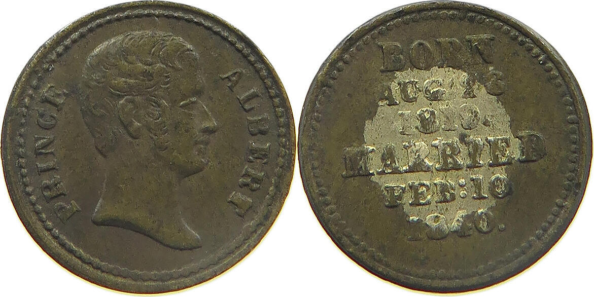 GREAT BRITAIN JETON 1840 PRINCE ALBERT SS | MA-Shops