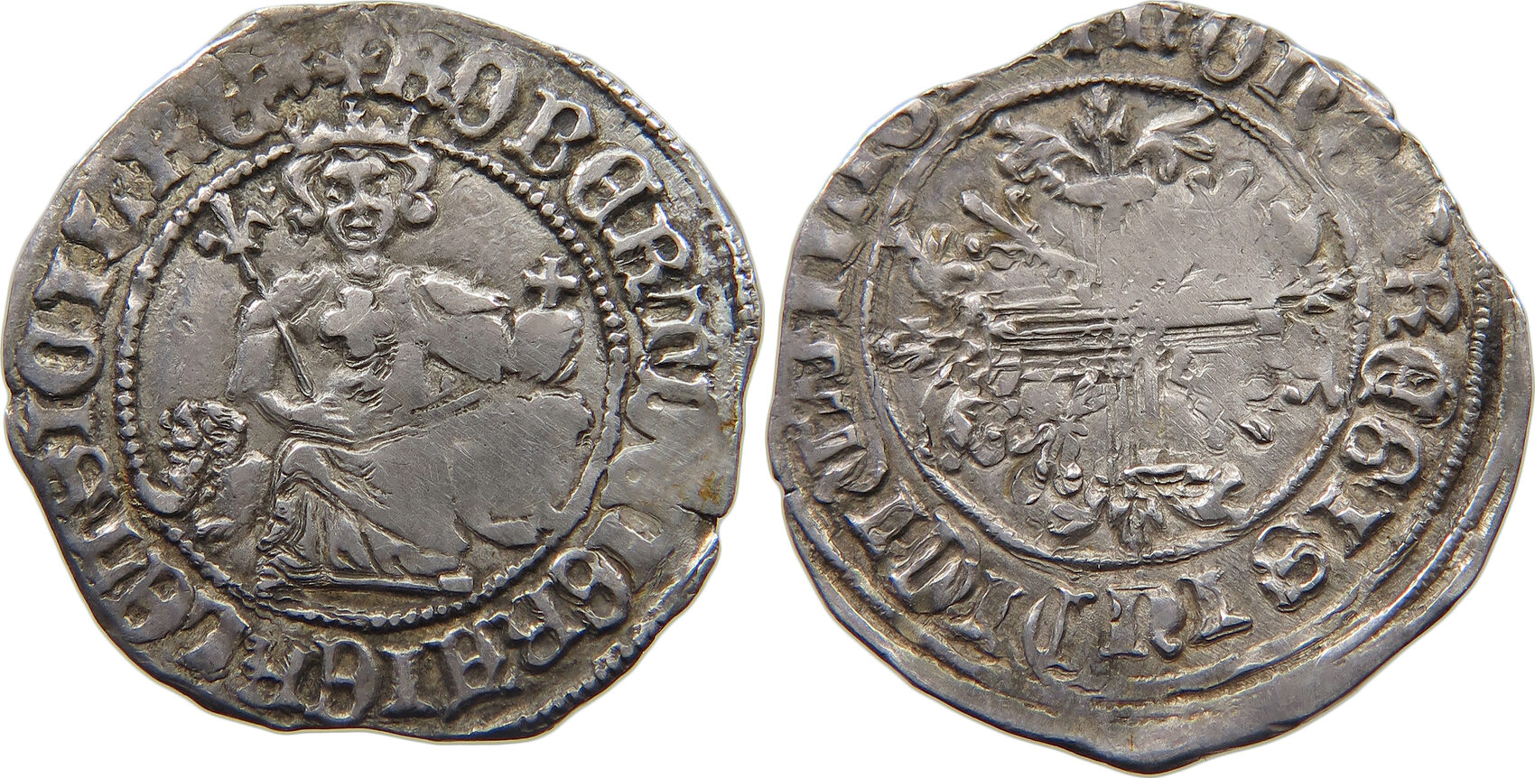 ITALY NAPLES SICILY GIGLIATO Robert d'Anjou (1309-1343) SS+ | MA-Shops