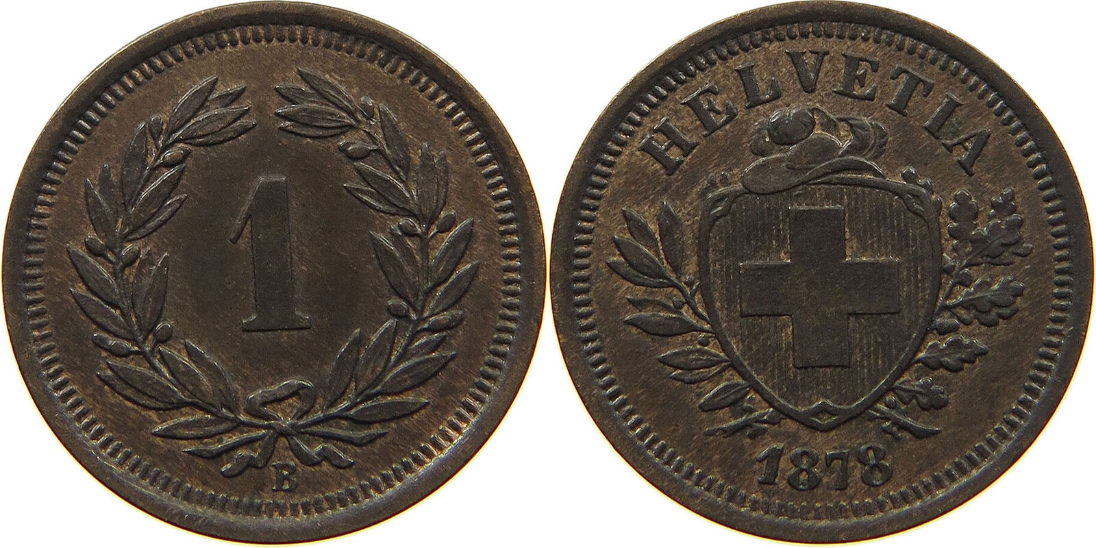 SWITZERLAND RAPPEN 1878 SELTEN VZ | MA-Shops