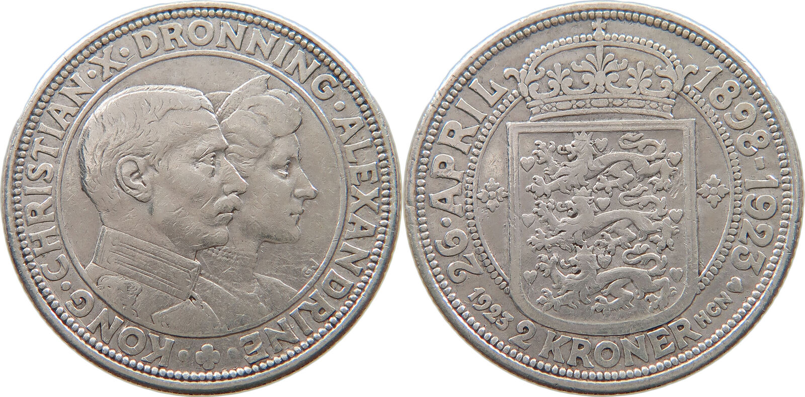DENMARK 2 KRONER 1923 SS | MA-Shops