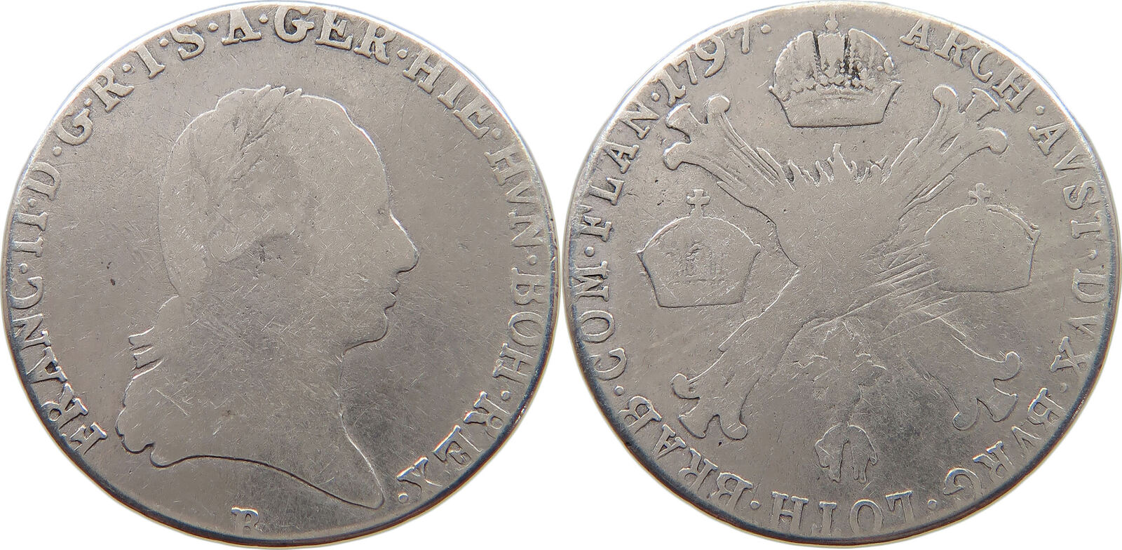 HAUS HABSBURG 1/4 KRONENTALER 1797 B FRANZ II. 1792-1835 S | MA-Shops