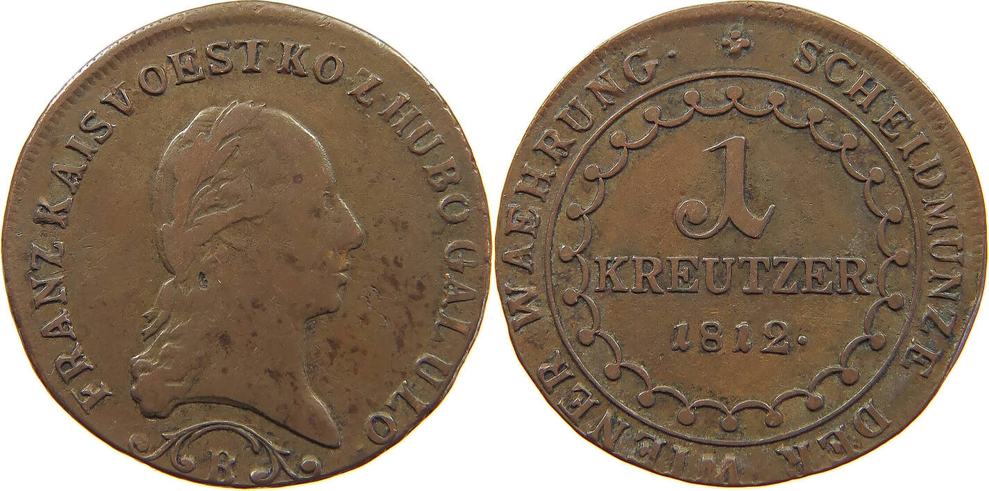 HAUS HABSBURG KREUZER 1812 B Franz II. (1792-1835) SS | MA-Shops