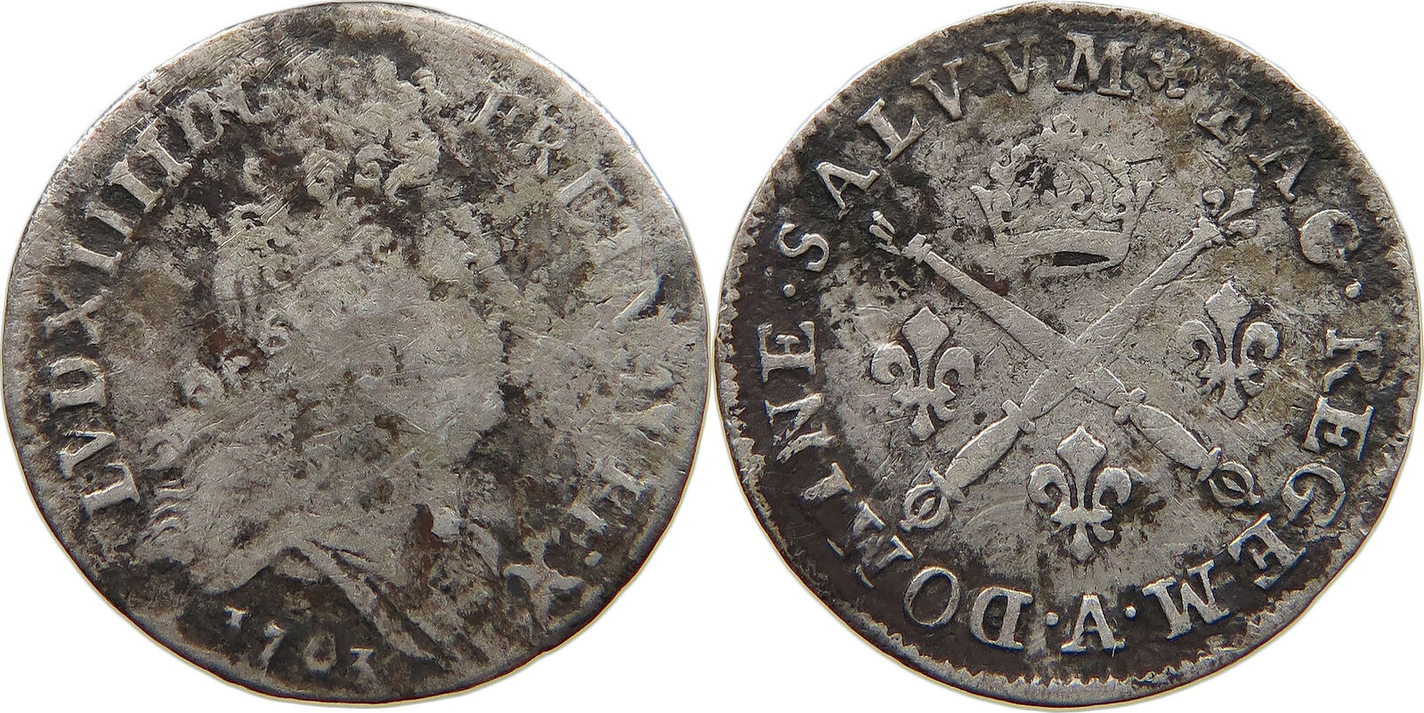 FRANCE 10 SOLS 1703 Louis XIV. (1643–1715) S | MA-Shops