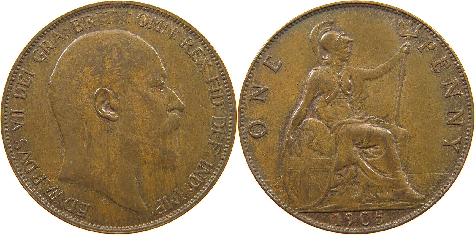 GREAT BRITAIN PENNY 1905 Edward VII., 1901 - 1910 SS-VZ | MA-Shops