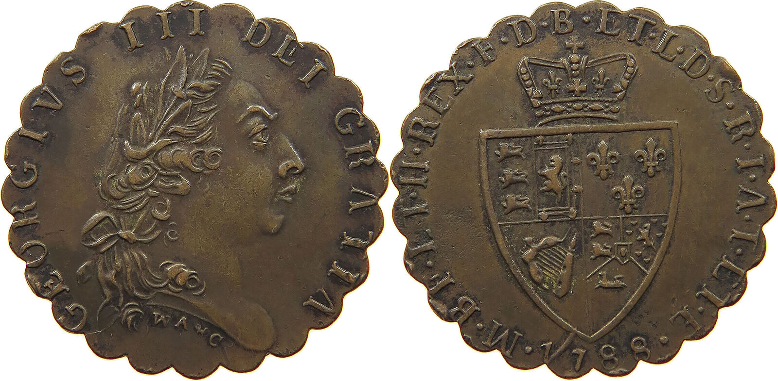 GREAT BRITAIN TOKEN 1788 GEORGE III. 1760-1820 SS | MA-Shops