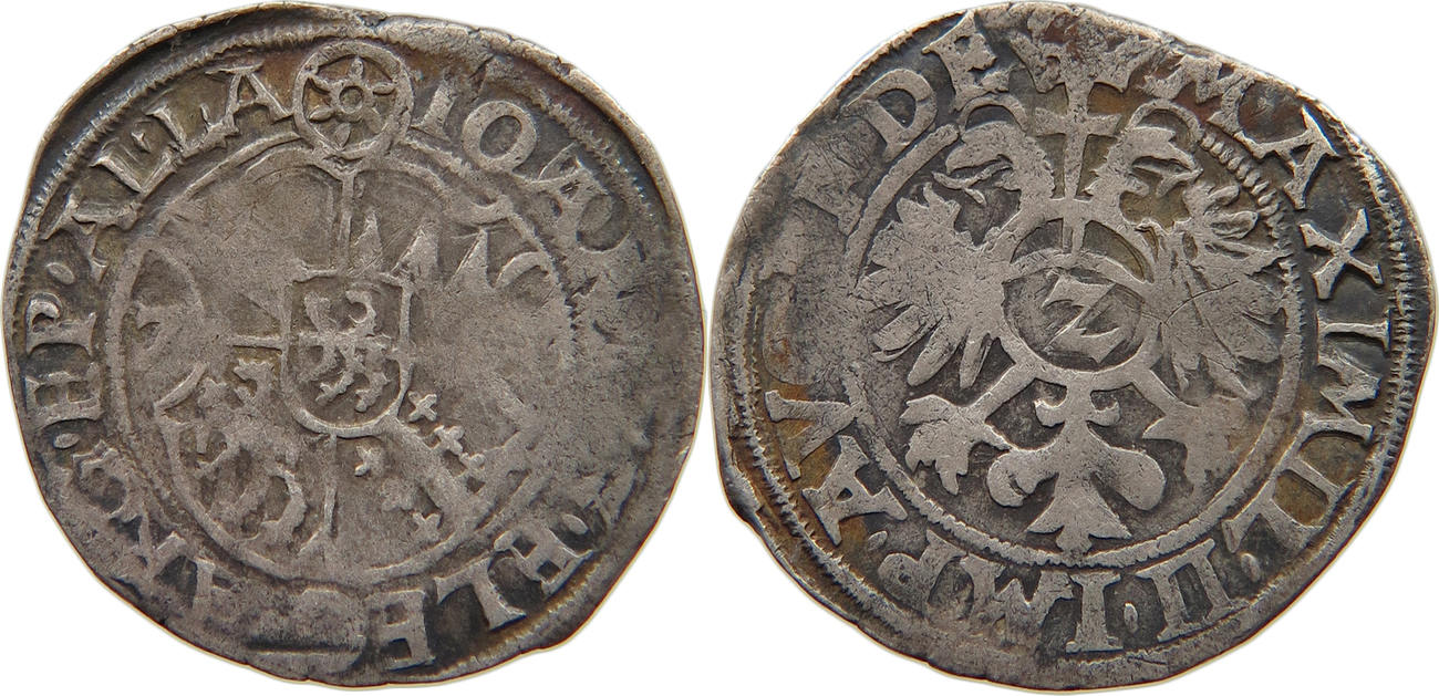 Strassburg 2 Kreuzer 1575 Johann v. Manderscheid 1569-1592 s-ss | MA-Shops
