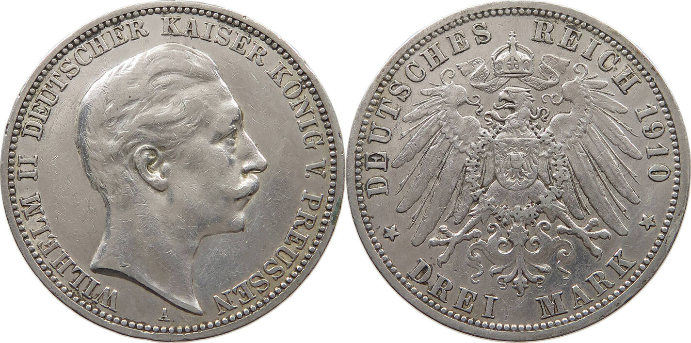 PREUSSEN 3 MARK 1910 SS | MA-Shops
