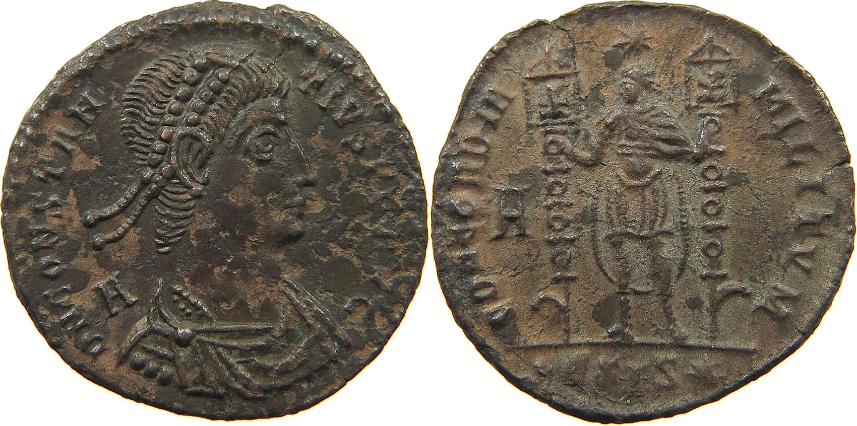 ROME EMPIRE MAIORINA Constantius II. (337-361) CONCORDIA - MILITVM ASIS ...