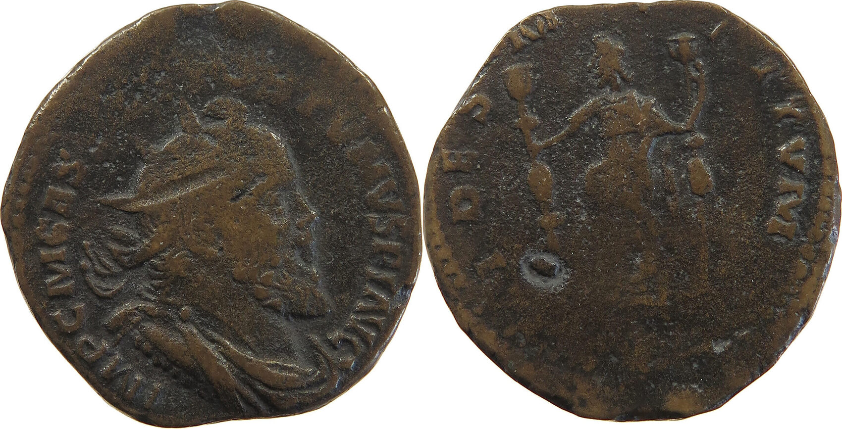 ROME EMPIRE SESTERTIUS Postumus (260-269) FIDES MILITVM S+ | MA-Shops