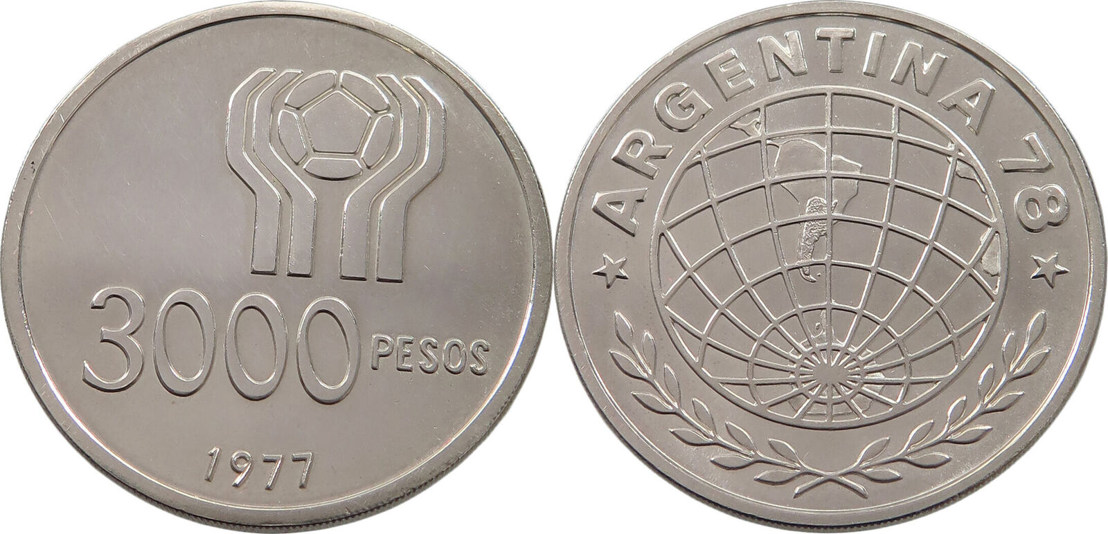 ARGENTINA 3000 PESOS 1977 VZ- | MA-Shops