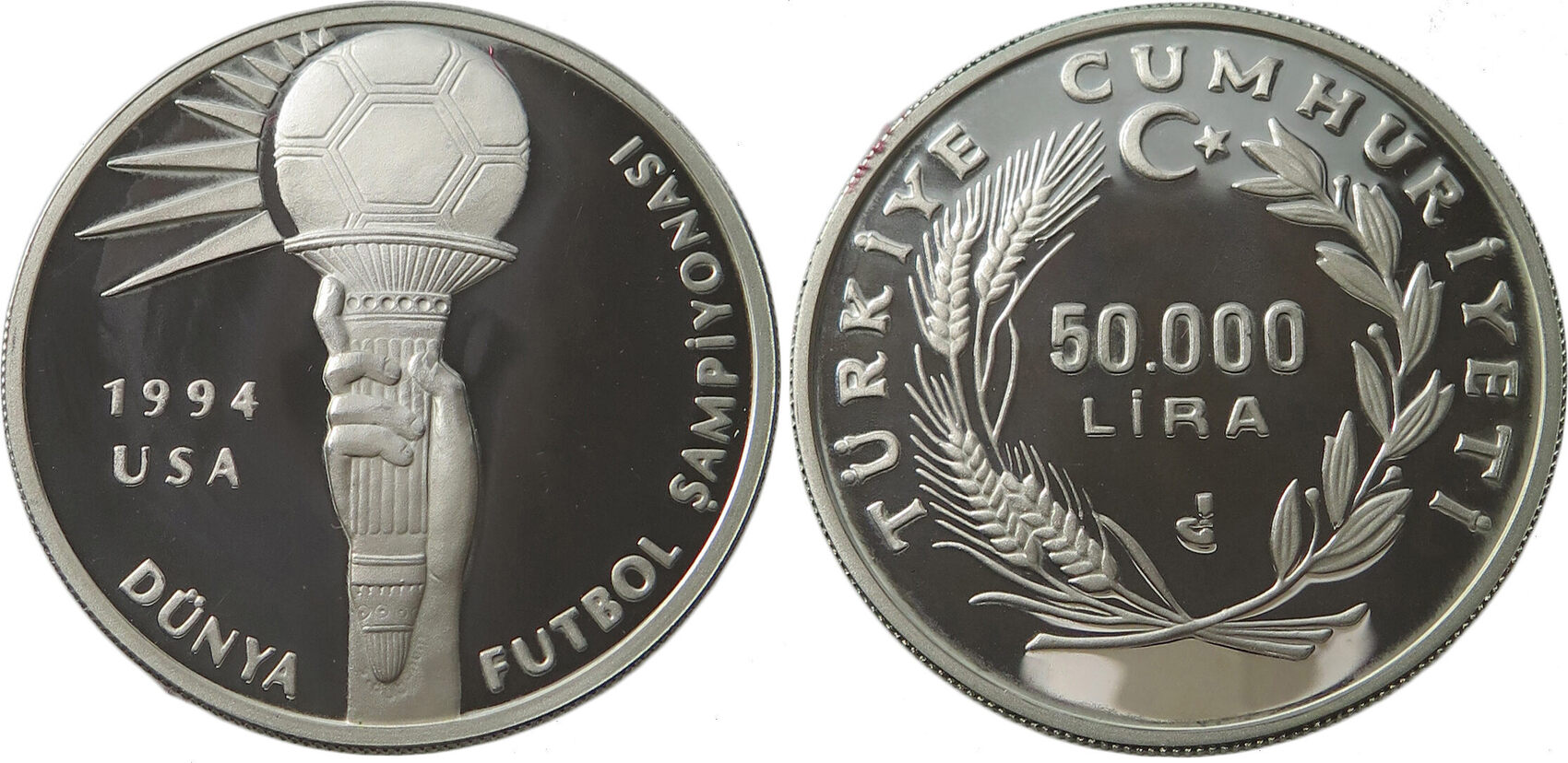 TURKEY 50000 LIRA 1994 RARE PROOF | MA-Shops