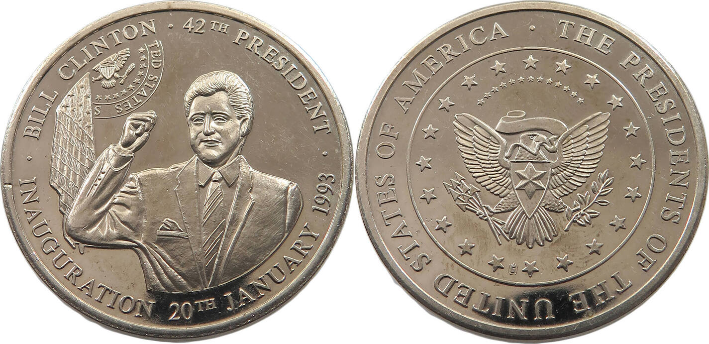 USA MEDAL 1993 BILL CLINTON SS | MA-Shops