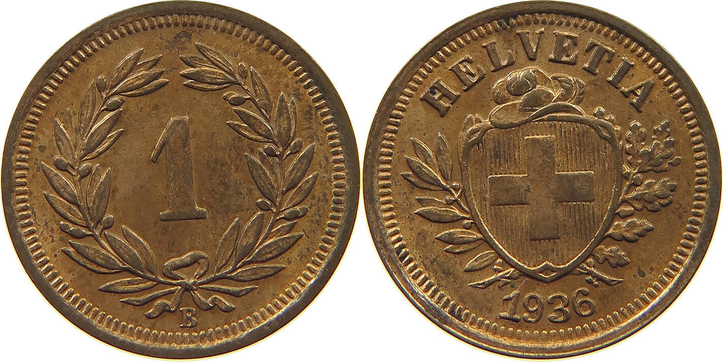 SCHWEIZ RAPPEN 1936 VZ- | MA-Shops