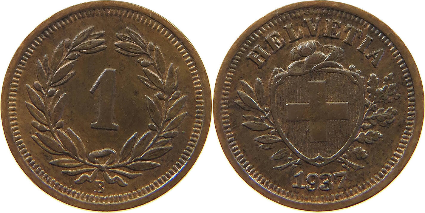 SCHWEIZ RAPPEN 1937 SS+ | MA-Shops