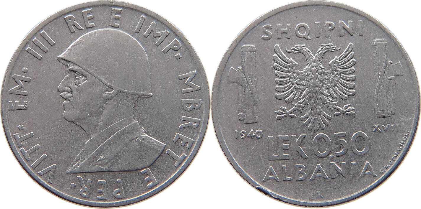 ALBANIA 0,5 LEK 1940 SS | MA-Shops