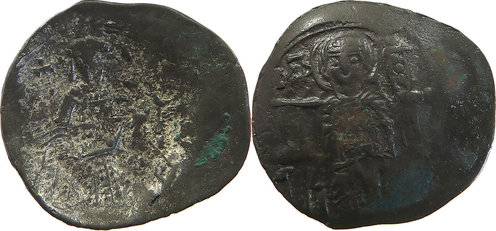 BYZANTINE EMPIRE ISAAC II. ANGELUS 1185-1195 1/2 TRACHY SS- | MA-Shops