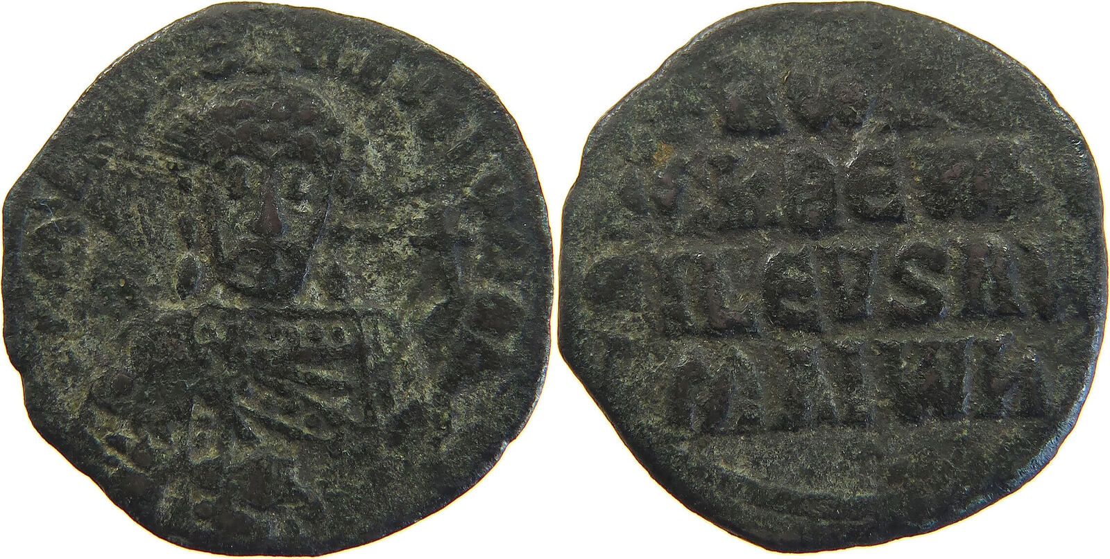 BYZANTINE EMPIRE ROMANUS I. 919-944 FOLLIS RATTO 1886 OVERSTRUCK S | MA ...