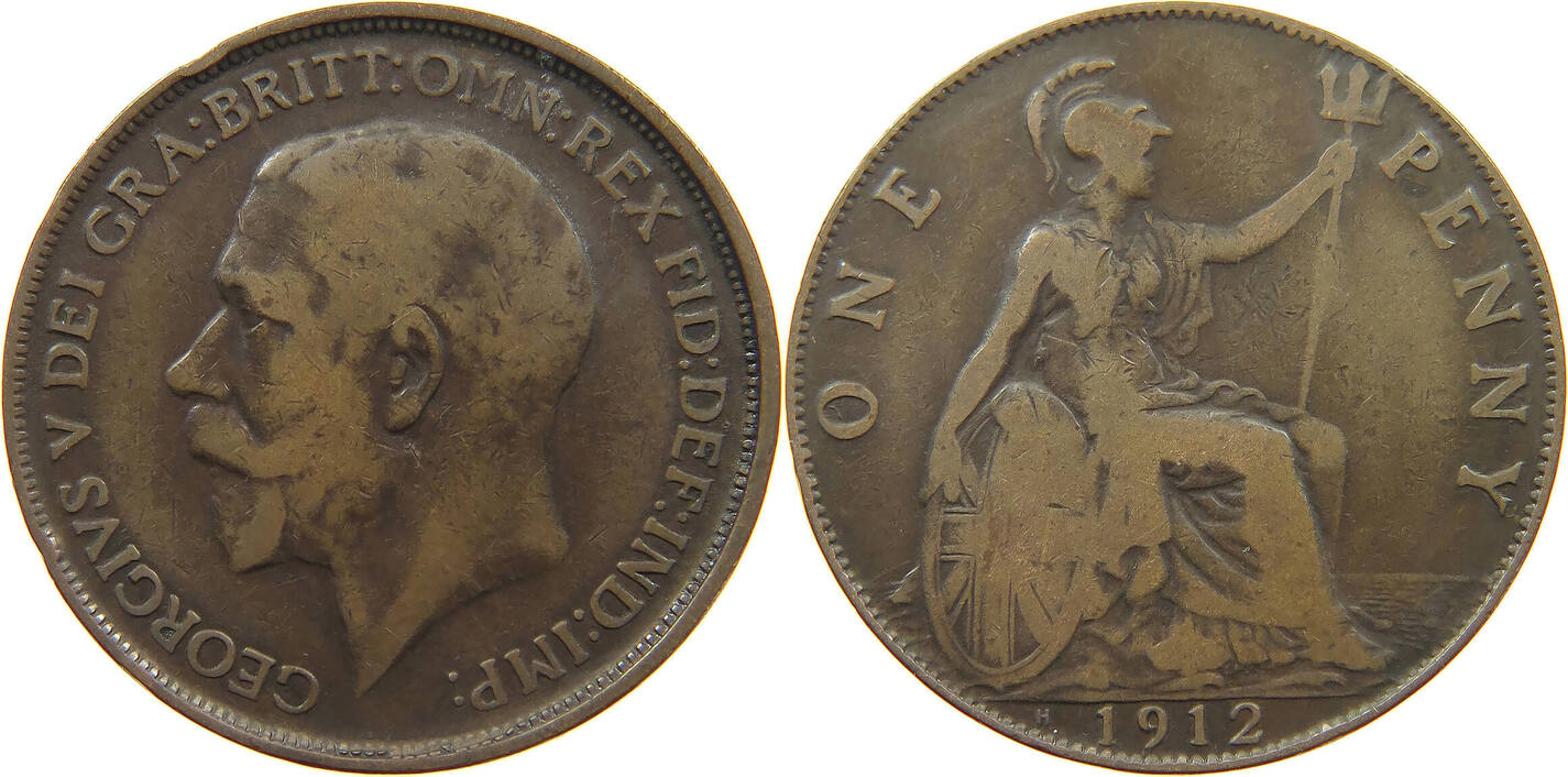 GREAT BRITAIN PENNY 1912 H George V. (1910-1936) S | MA-Shops