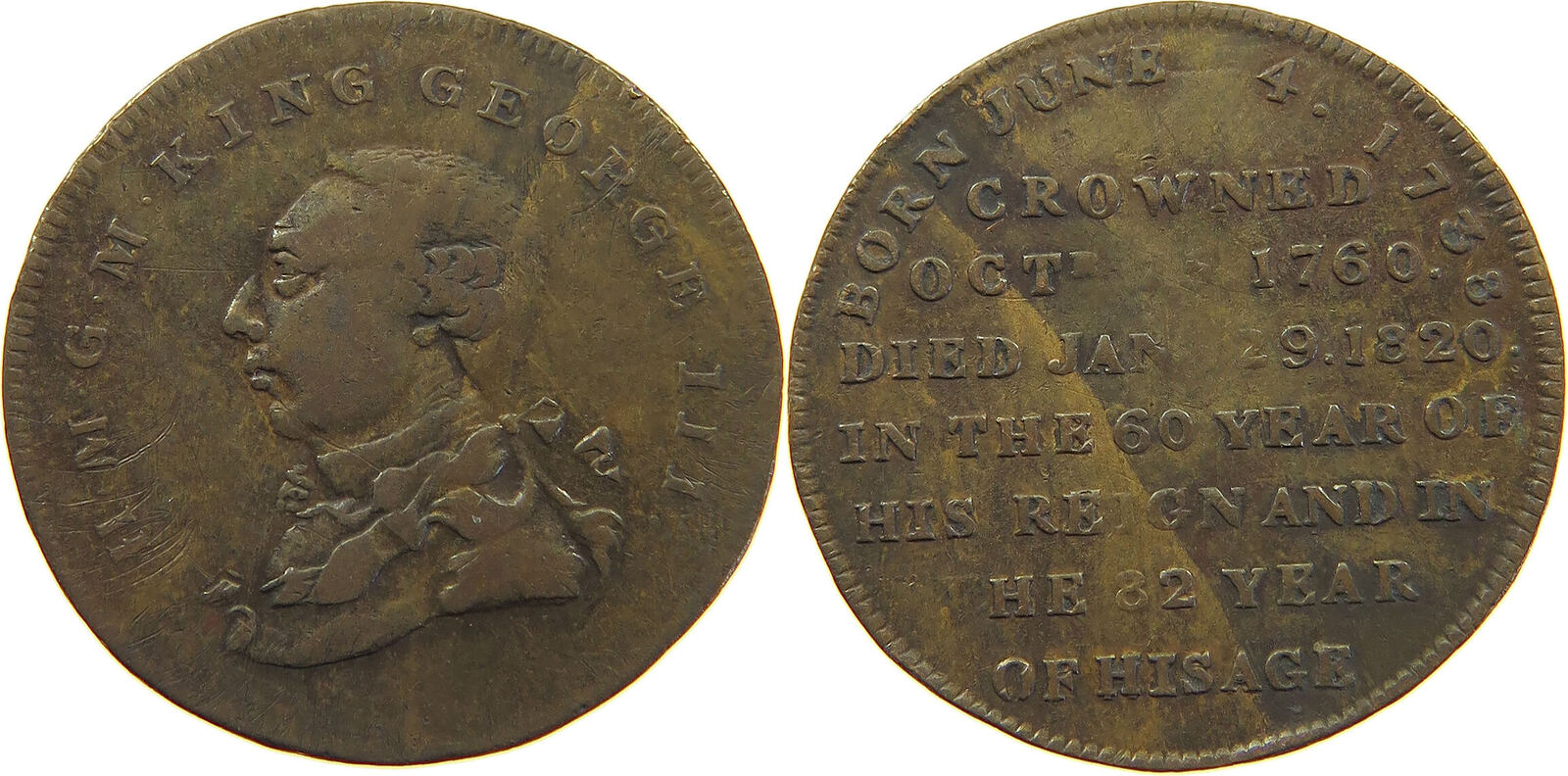 GREAT BRITAIN TOKEN 1738 -1820 GEORGE III. 1760-1820 S-SS | MA-Shops
