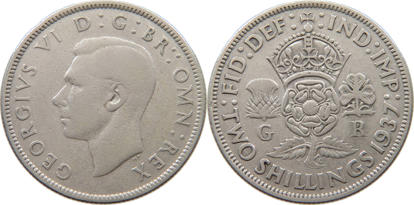 GREAT BRITAIN TWO SHILLINGS 1937 George VI. (1936-1952) S-SS | MA-Shops