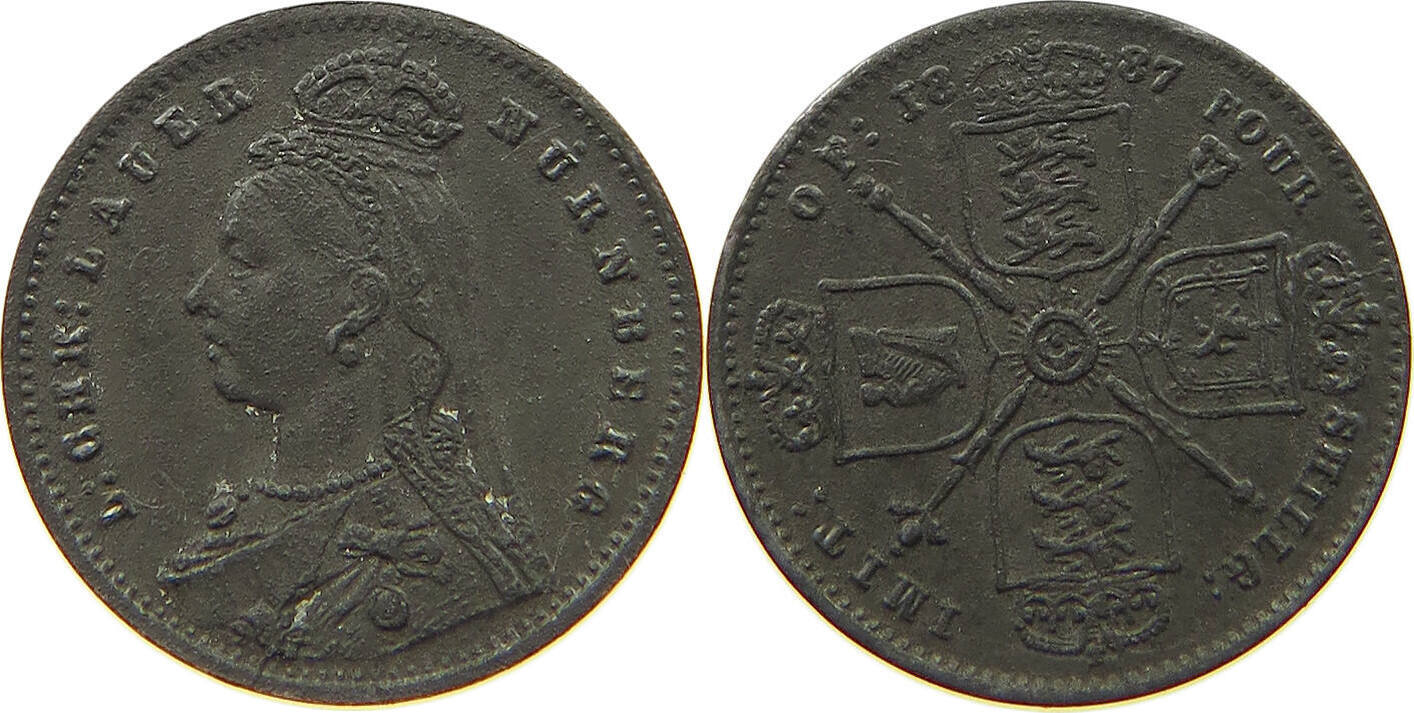 GREAT BRITAIN TOKEN 1887 Victoria 1837-1901 SS+ | MA-Shops