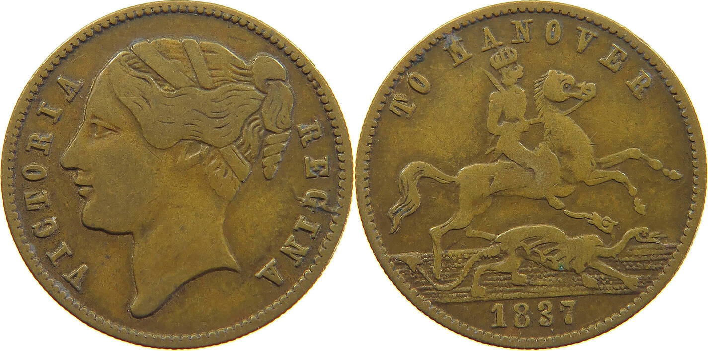 GREAT BRITAIN TOKEN 1837 Victoria 1837-1901 TO HANNOVER S-SS | MA-Shops