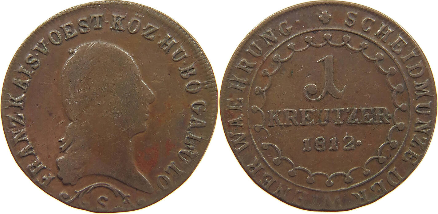 HAUS HABSBURG KREUZER 1812 S FRANZ II. 1792-1835 SS- | MA-Shops