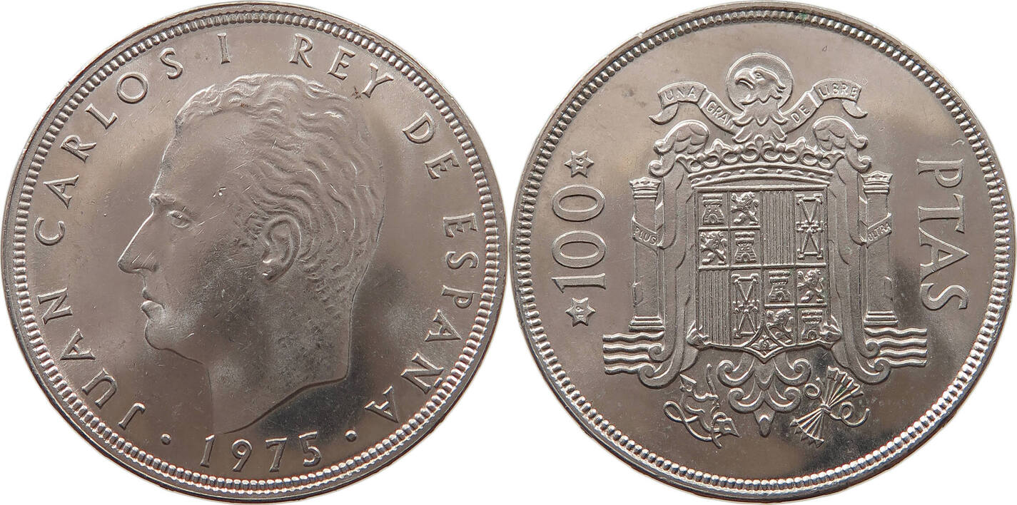 SPAIN 100 PESETAS 1975 76 SS+/VZ | MA-Shops