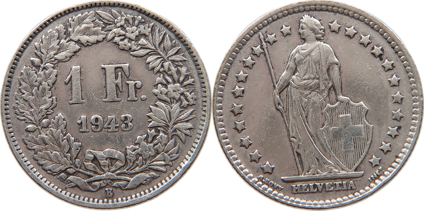 SCHWEIZ FRANC 1943 SS | MA-Shops
