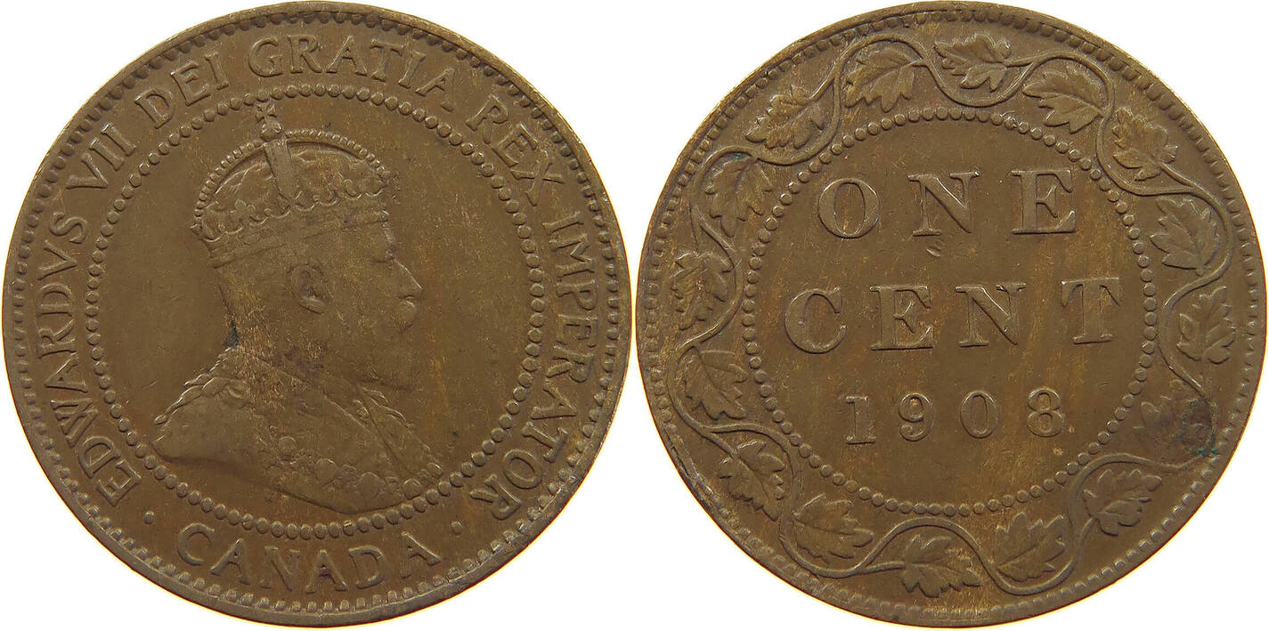 CANADA CENT 1908 Edward VII., 1901 - 1910 SS | MA-Shops