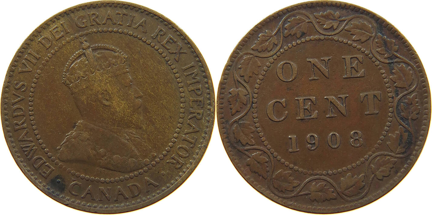 CANADA CENT 1908 Edward VII., 1901 - 1910 SS | MA-Shops