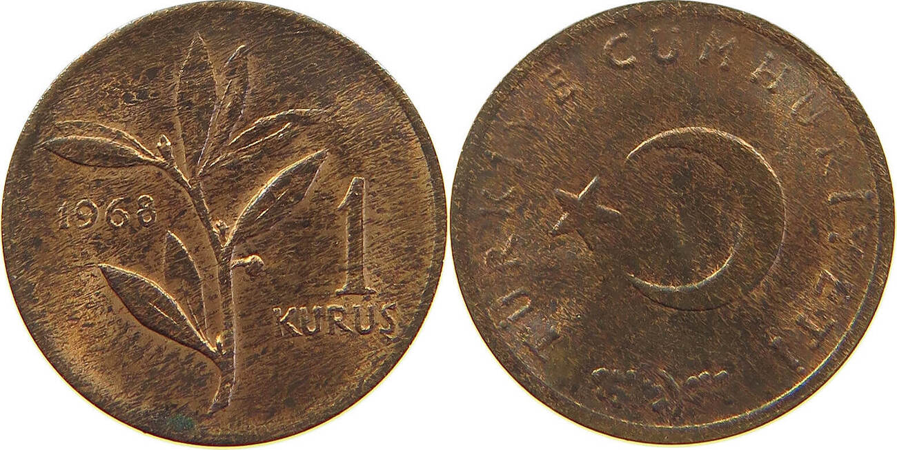 TURKEY KURUS 1968 VZ- | MA-Shops