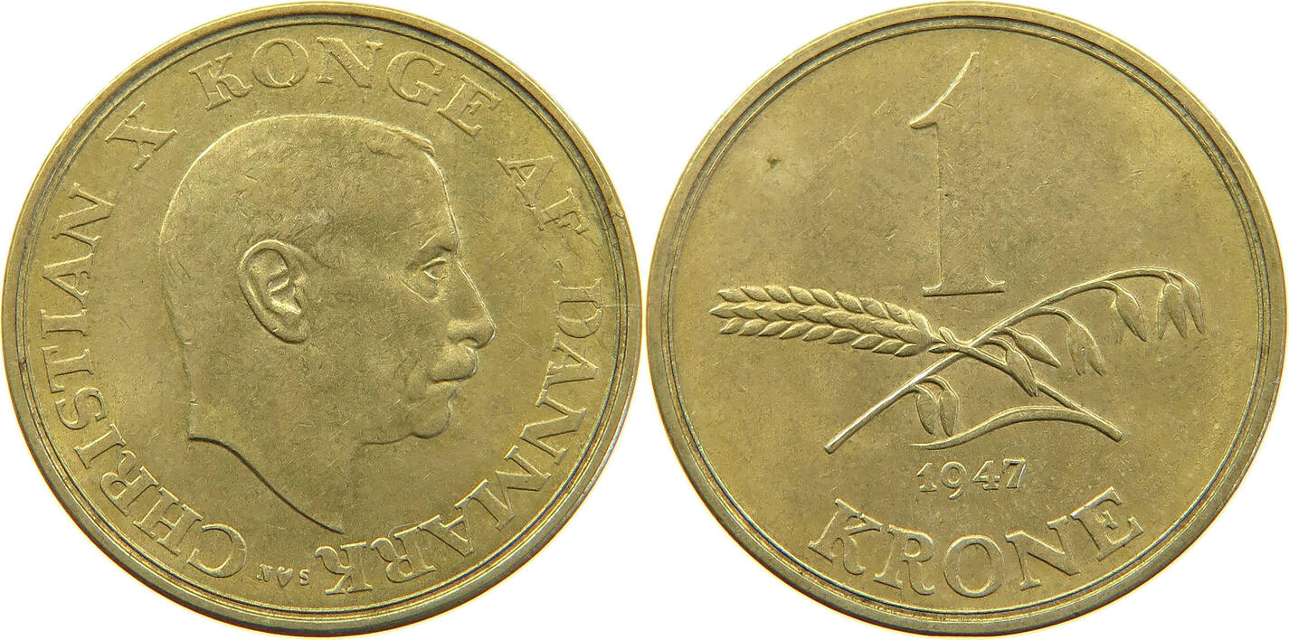 DENMARK KRONE 1947 Christian X. (1912-1947) SS | MA-Shops