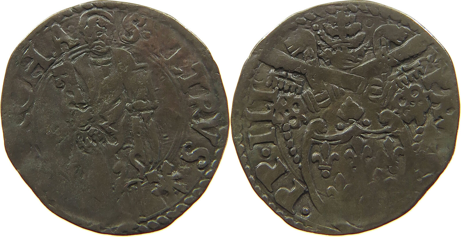 PAPAL STATES QUATTRINO PAUL III. 1534-1549 ANCONA SS | MA-Shops