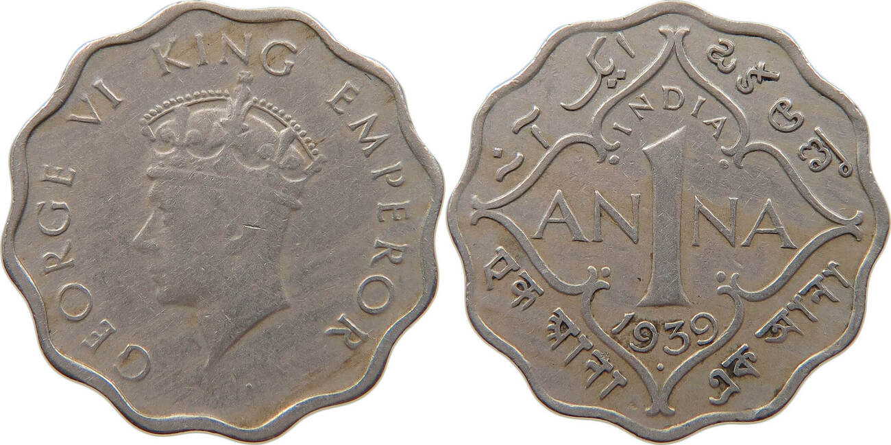 INDIA BRITISH ANNA 1939 George VI. (1936-1952) SS | MA-Shops