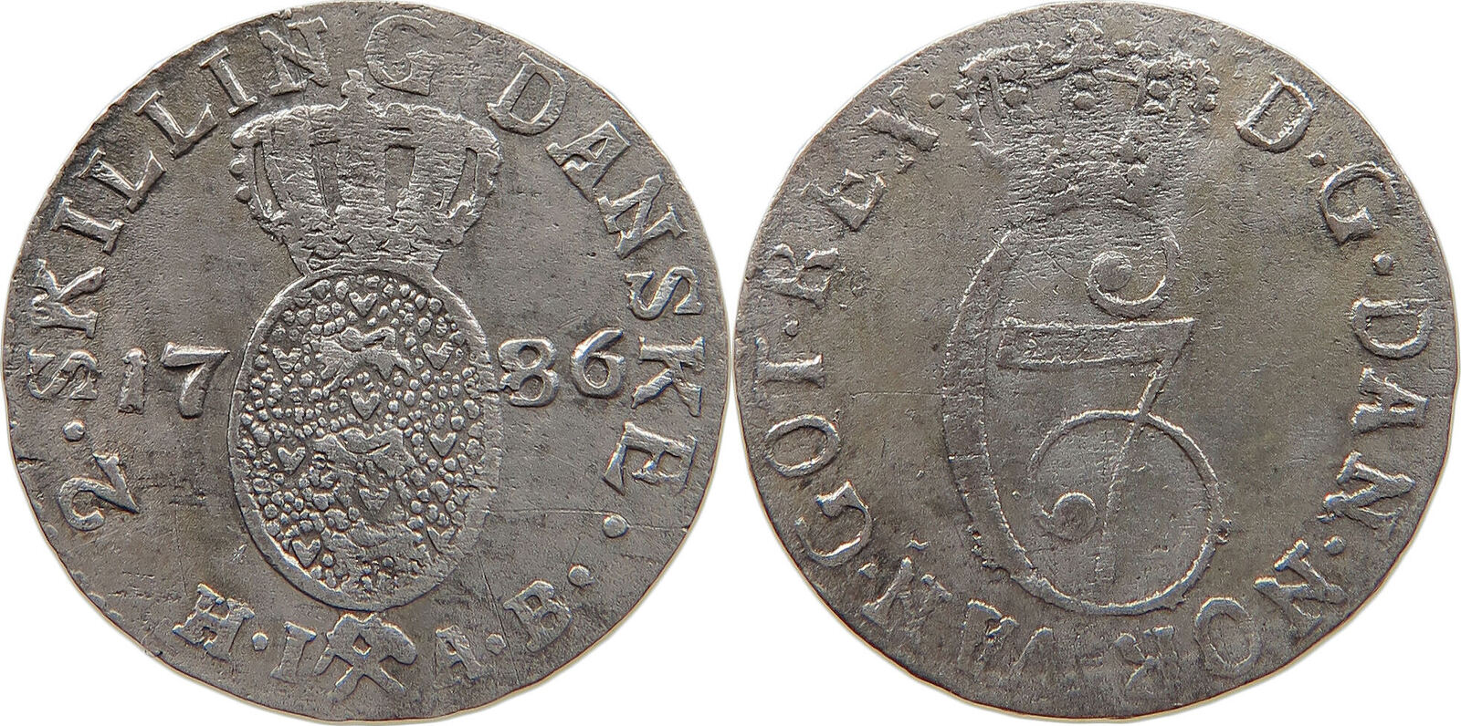 NORWAY 2 SKILLING 1786 Christian VII. (1766-1808) SS | MA-Shops