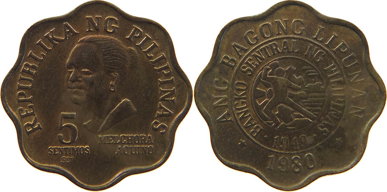 PHILIPPINES 5 SENTIMOS 1980 VZ | MA-Shops