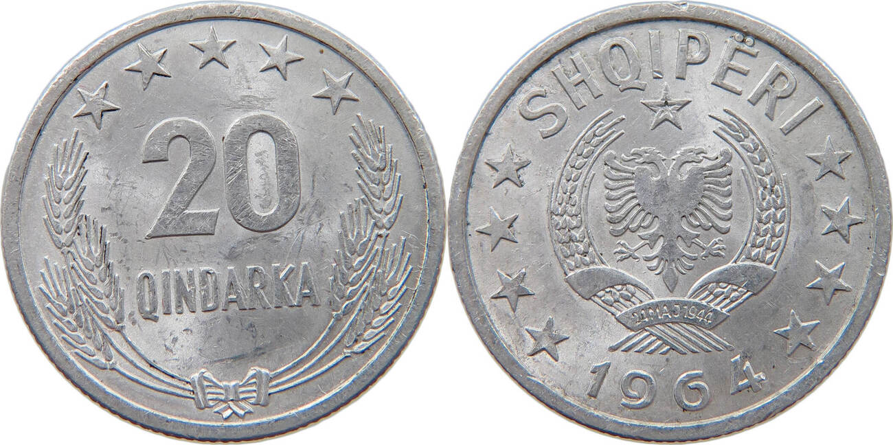 ALBANIA 20 QINDARKA 1964 SS | MA-Shops